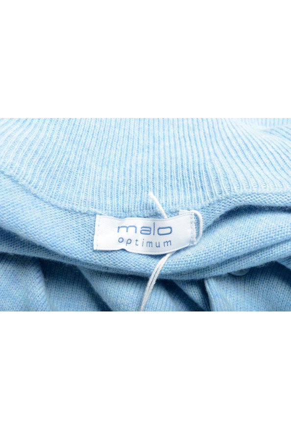 Malo Optimum Men's Ice Blue Wool Cashmere Cardigan Sweater