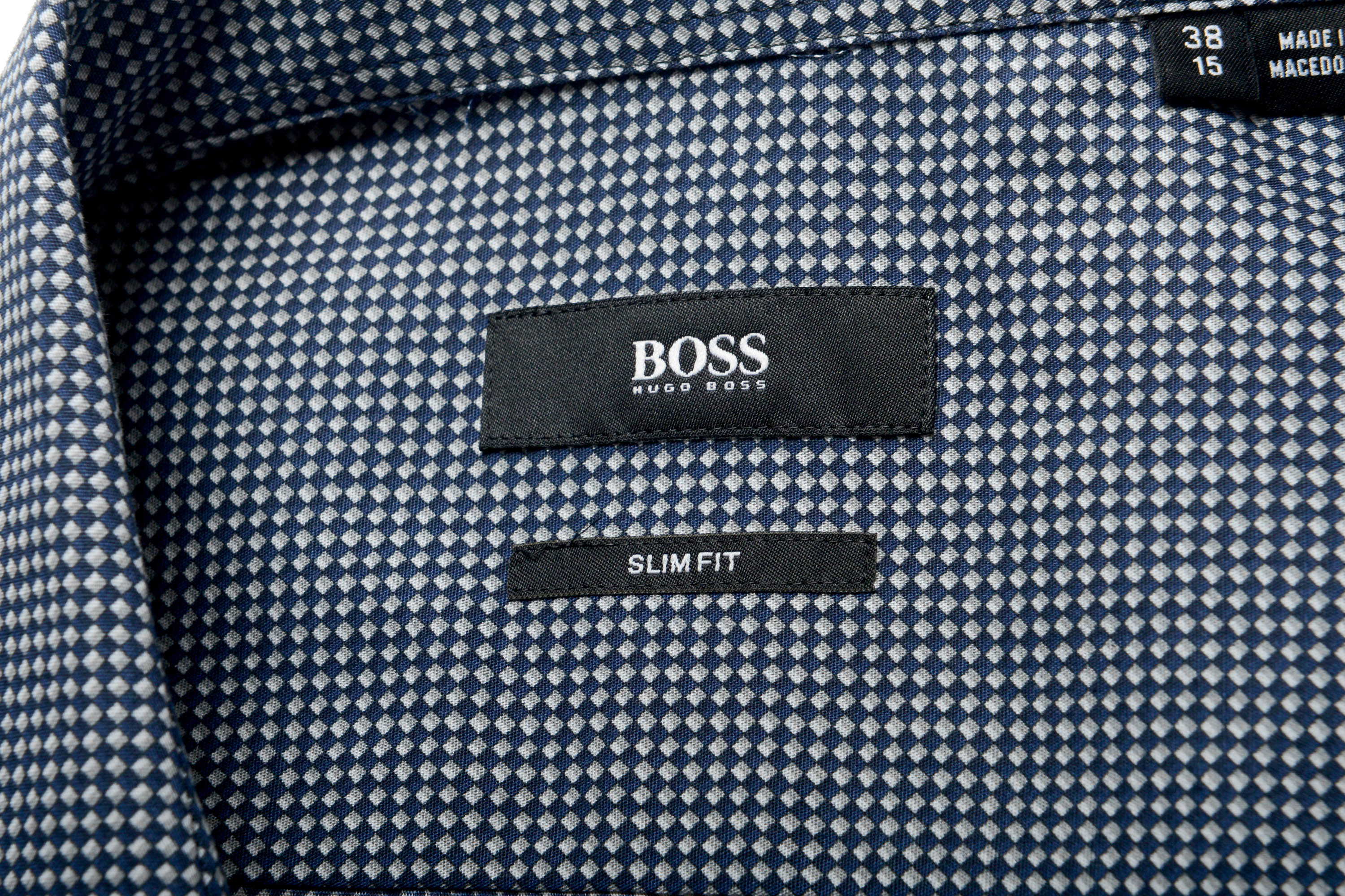 Hugo Boss Men's "Isko" Slim Fit Geometric Print Dress Shirt