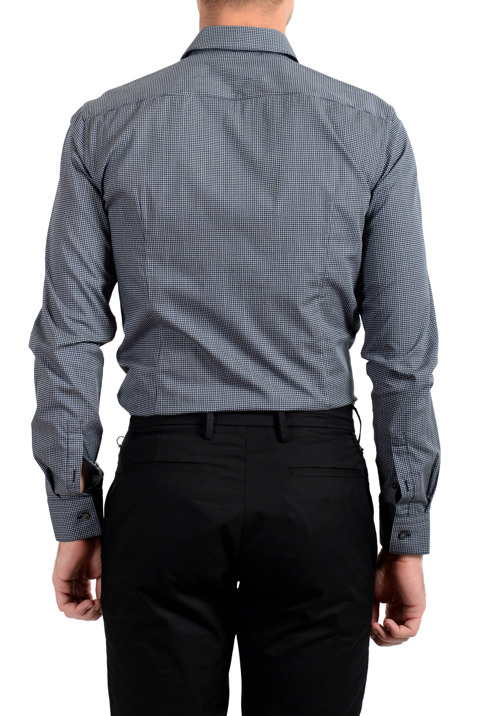 Hugo Boss Men's "Isko" Slim Fit Geometric Print Dress Shirt